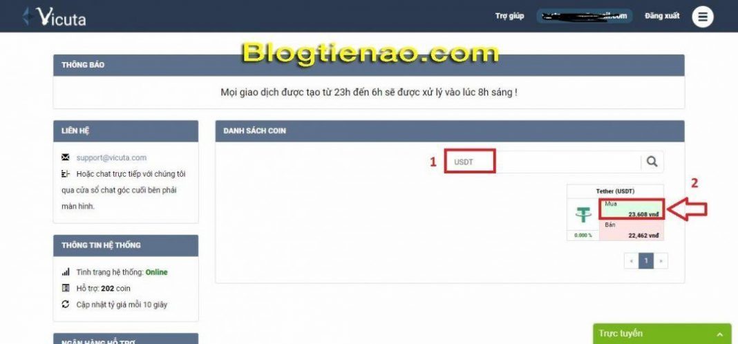 VICUTA - Giới thiệu sàn giao dịch mua bán tiền ảo uy tín tại Việt Nam