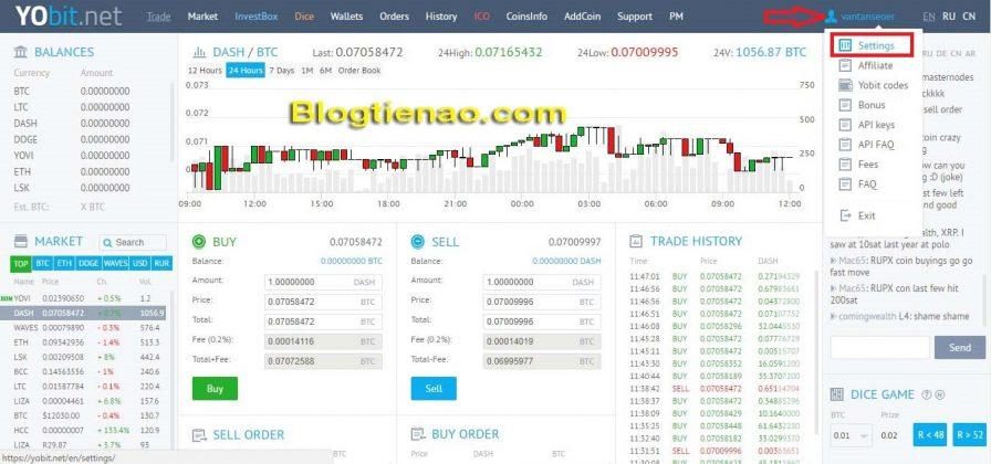 Hướng dẫn Đăng ký, Đăng nhập và Bảo mật tài khoản trên Sàn YoBit.net