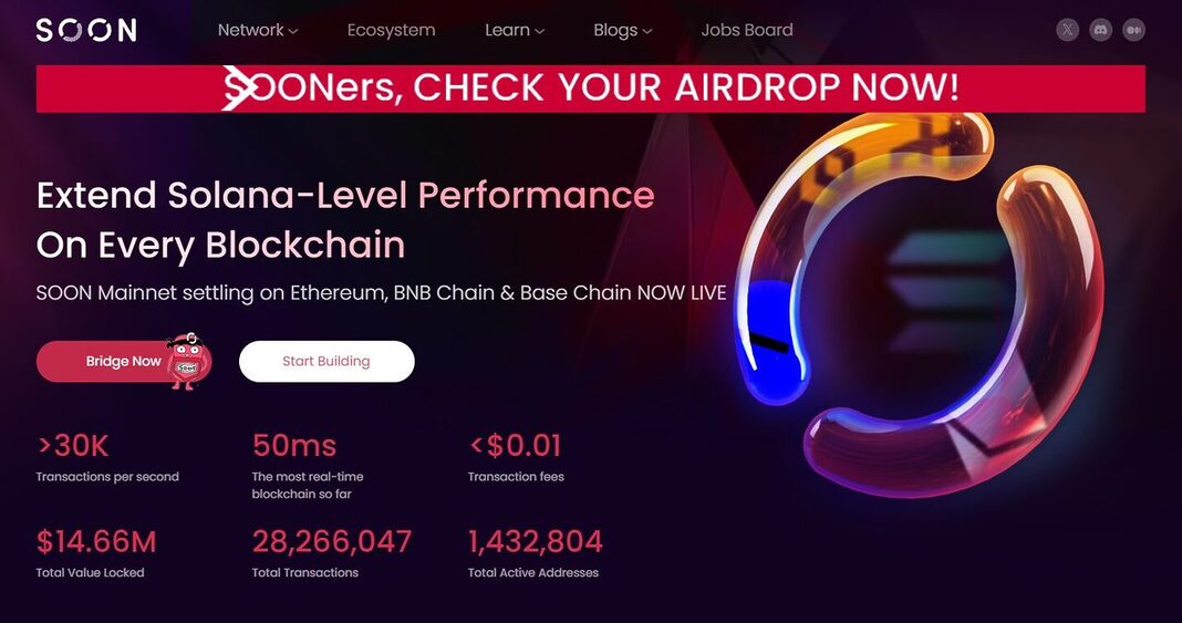 Soon (SOON) là gì? Dự án SVM Rollup được Binance sử dụng để airdrop cho ...