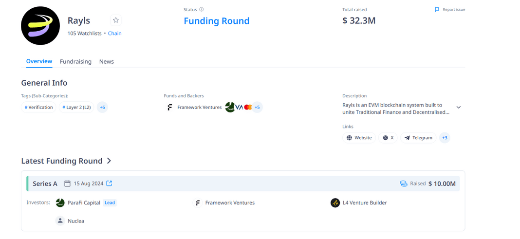 Hướng dẫn săn airdrop dự án Rayls huy động được $32M